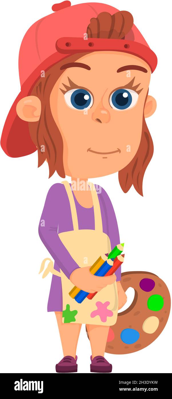 Creative Child Clipart Vector