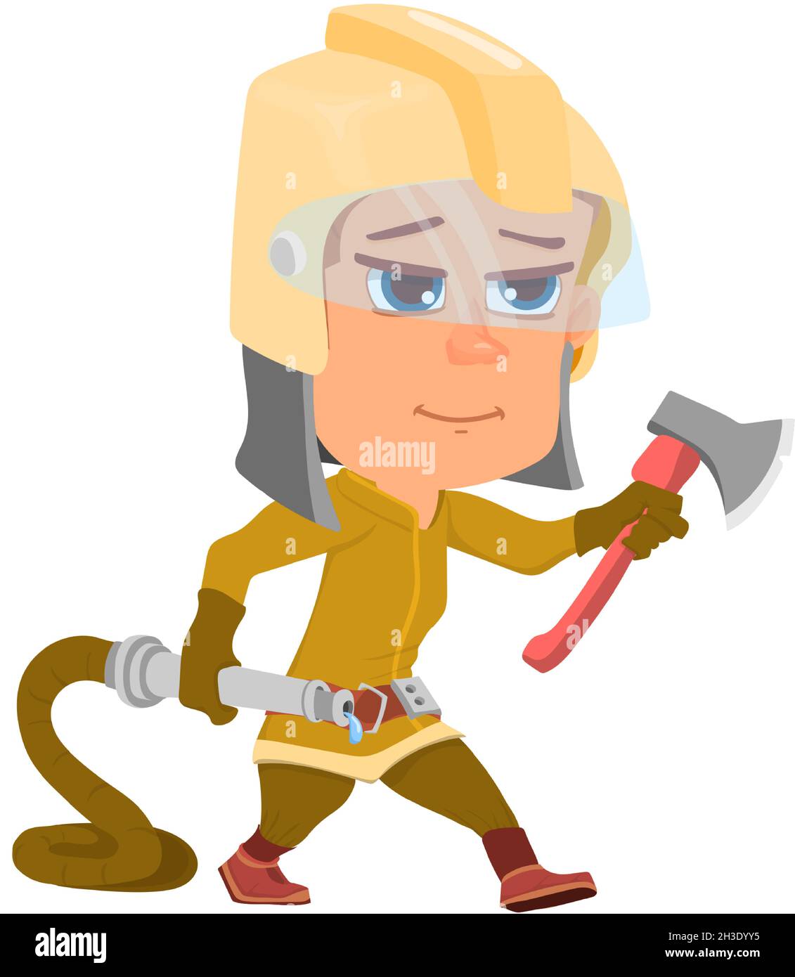 Fireman cartoon hi-res stock photography and images - Alamy