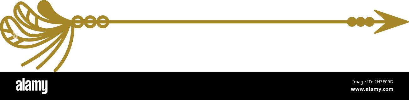 Gold line arrow hi-res stock photography and images - Alamy