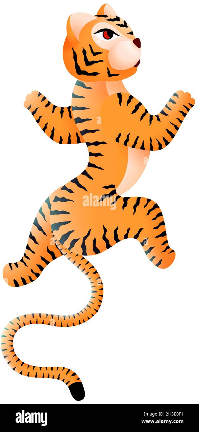 White tiger cub in Cut Out Stock Images & Pictures - Alamy