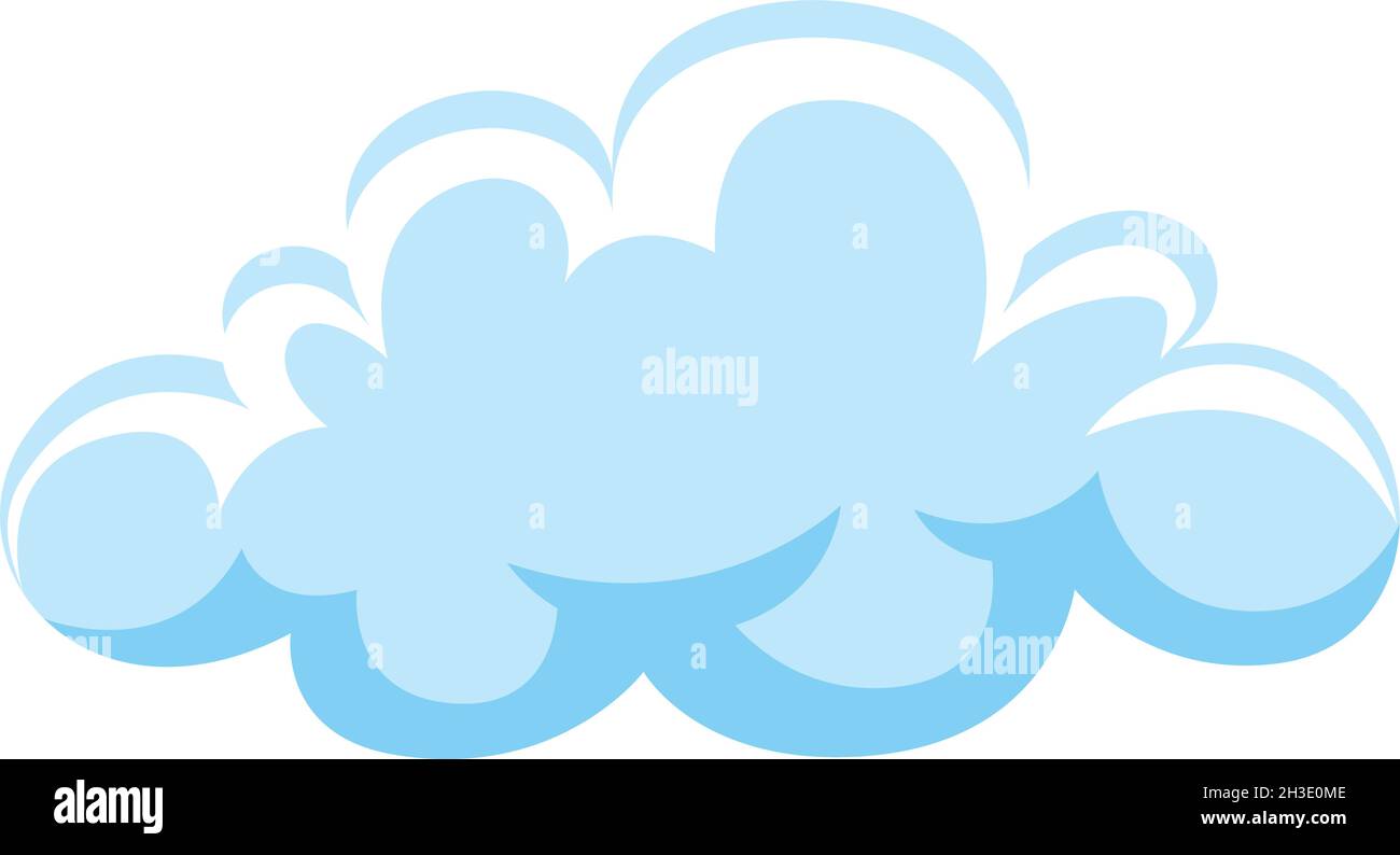 Cloud illustration. Simple cute design in cartoon style Stock Vector ...