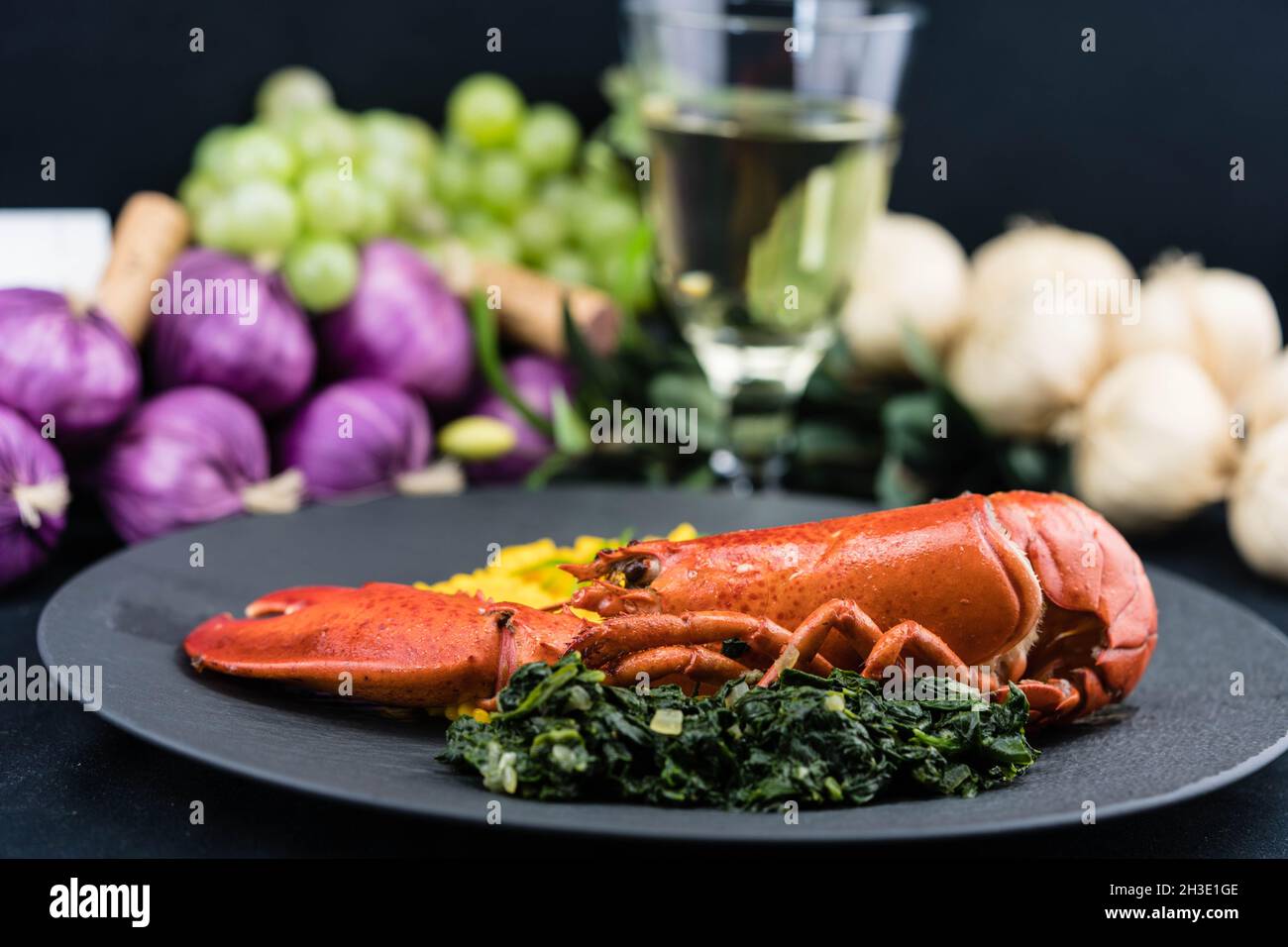 a fresh cooked red lobster Stock Photo - Alamy
