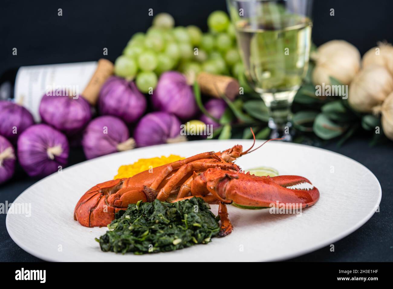 a fresh cooked red lobster Stock Photo - Alamy