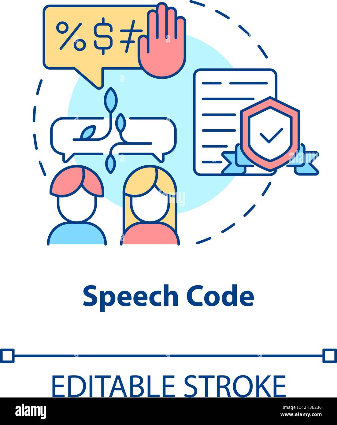 Speech code concept icon Stock Vector Image & Art - Alamy Speech code concept icon Stock Vector Image & Art - Alamy