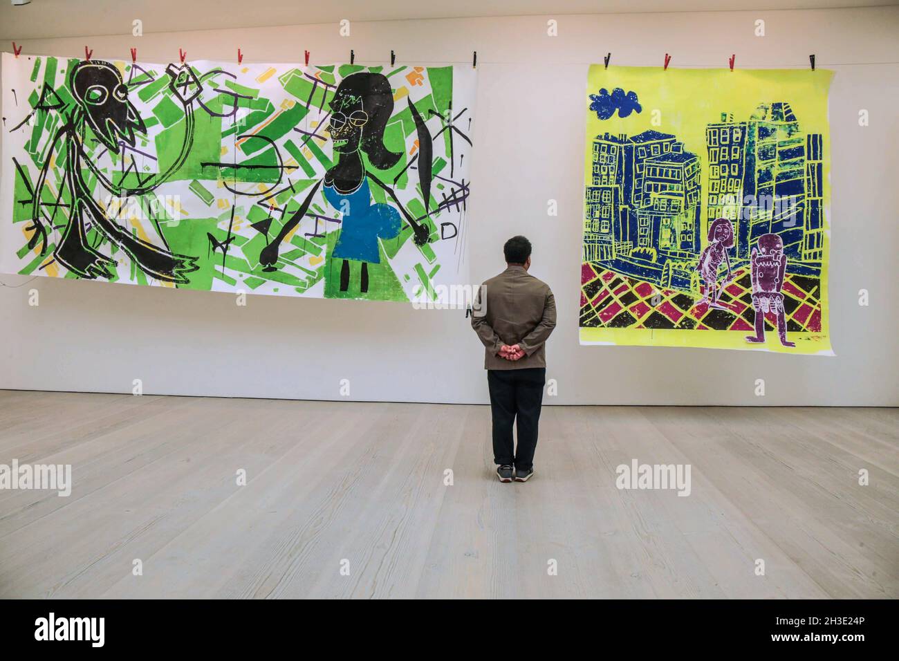 London UK 28 October 2021 The artist Cedar Lewisohn infant of The ...