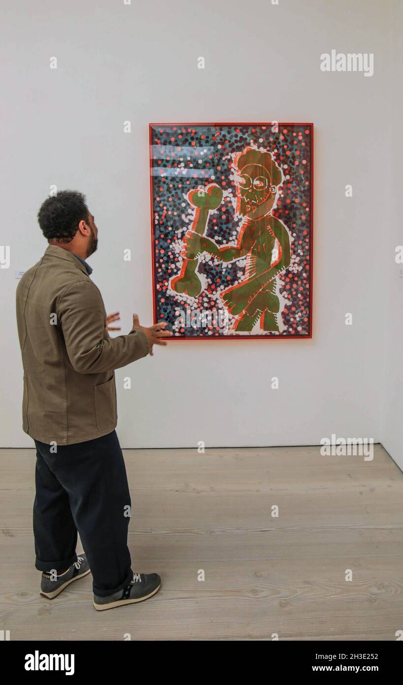 London UK 28 October 2021 The artist Cedar Lewisohn infant of The ...