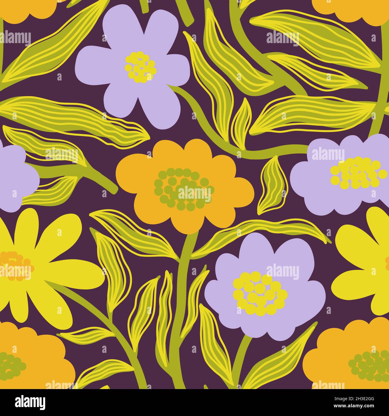 Stylized bud motif Stock Vector Images - Alamy