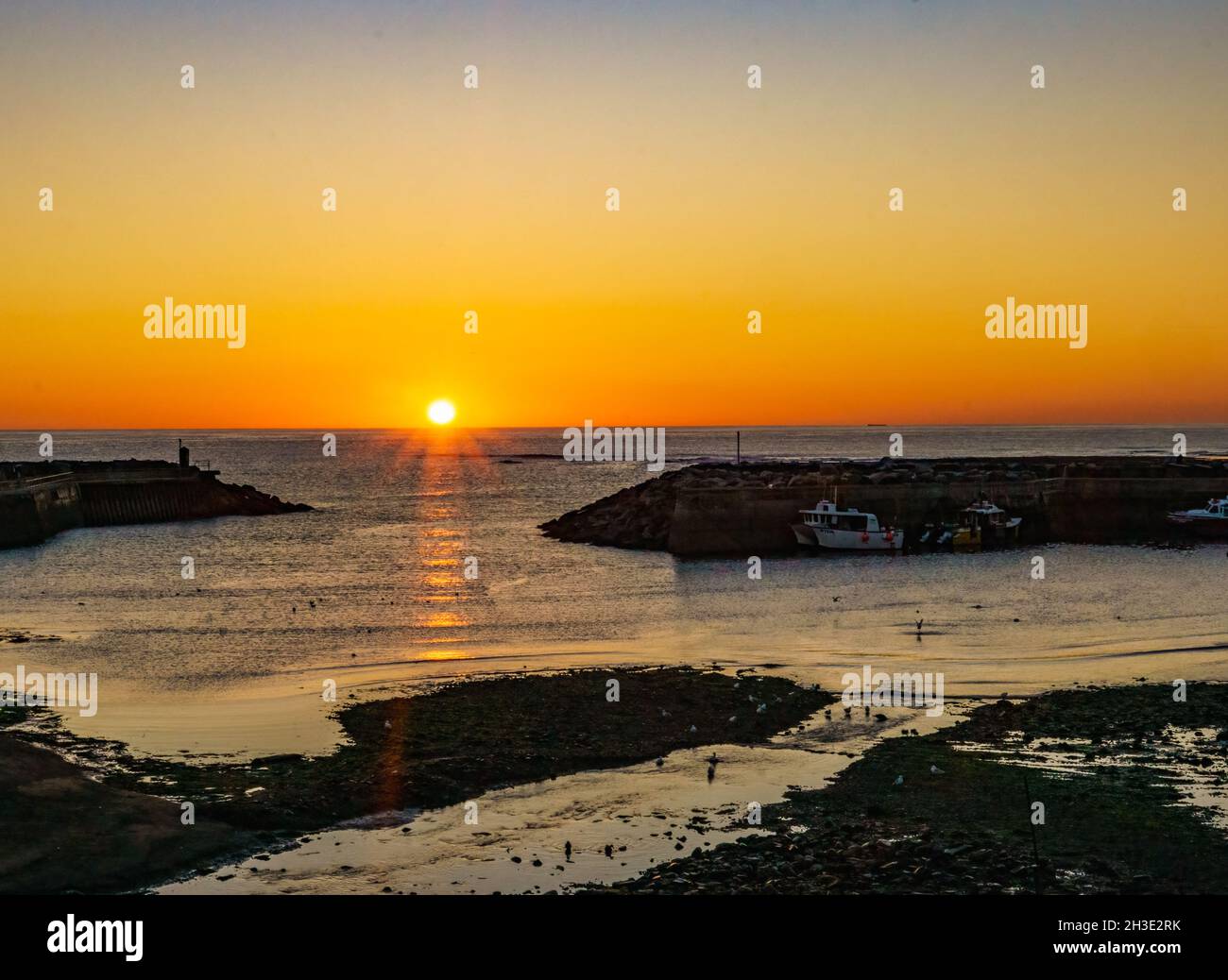 Early Morning Sunrise In Village