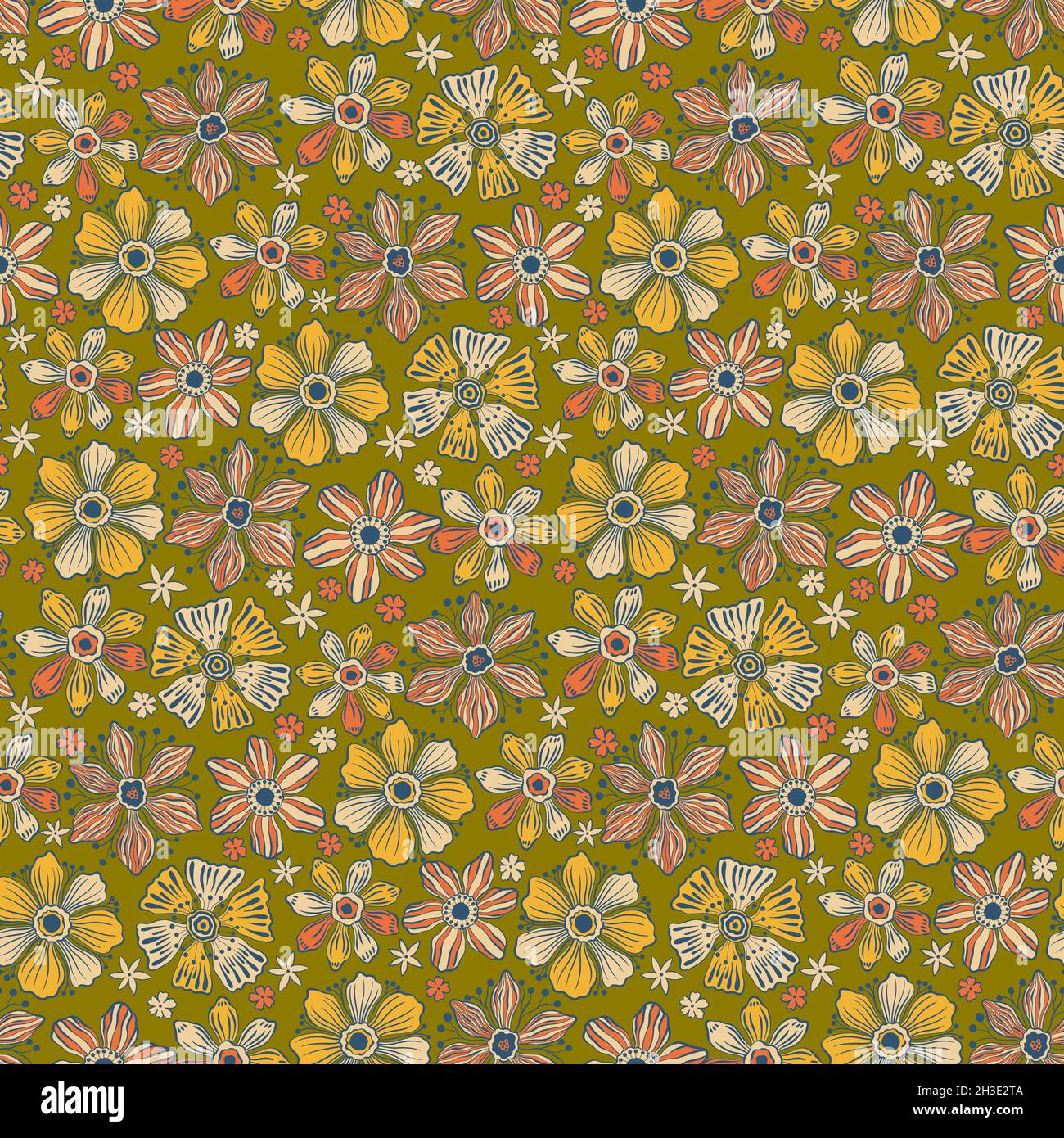 Stylized plant motif Stock Vector Images - Alamy