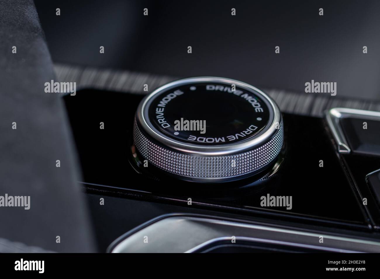 Drive selector button. Automatic gear lever and gear shift. Car ...