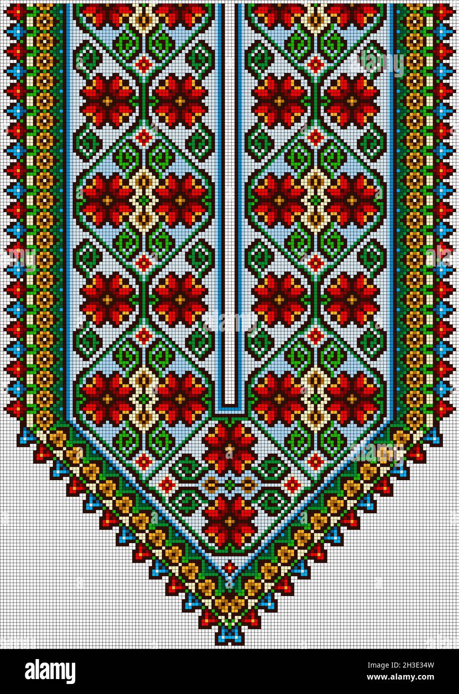 Vector abstract decorative pixel art illustration Stock Vector Image ...