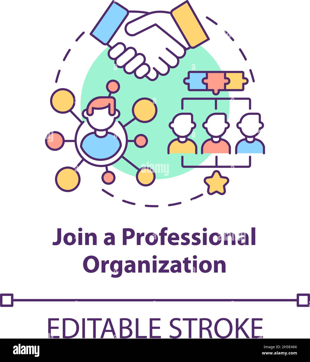 Join professional organization concept icon Stock Vector Image & Art ...