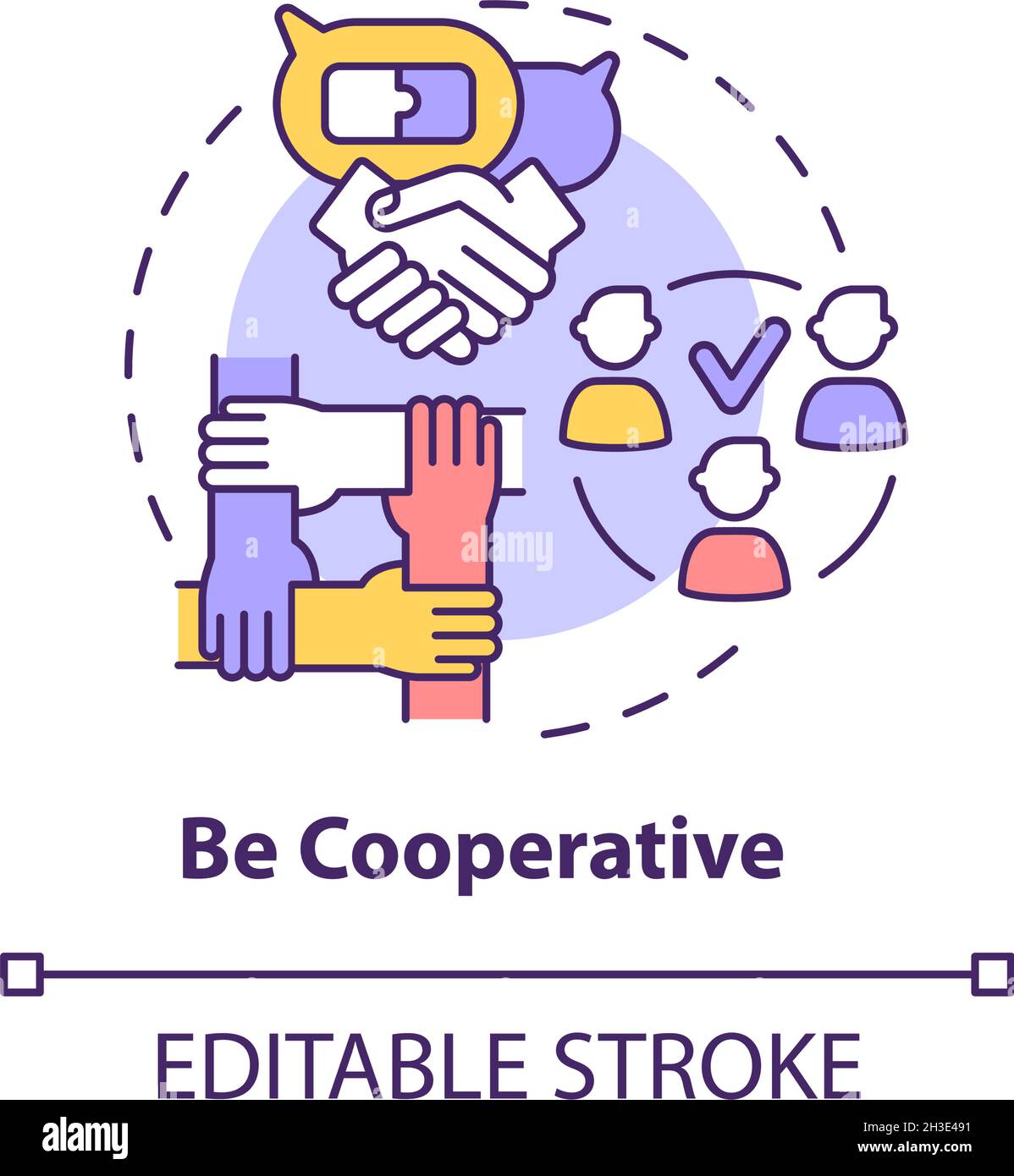 The cooperative logo Stock Vector Images - Alamy