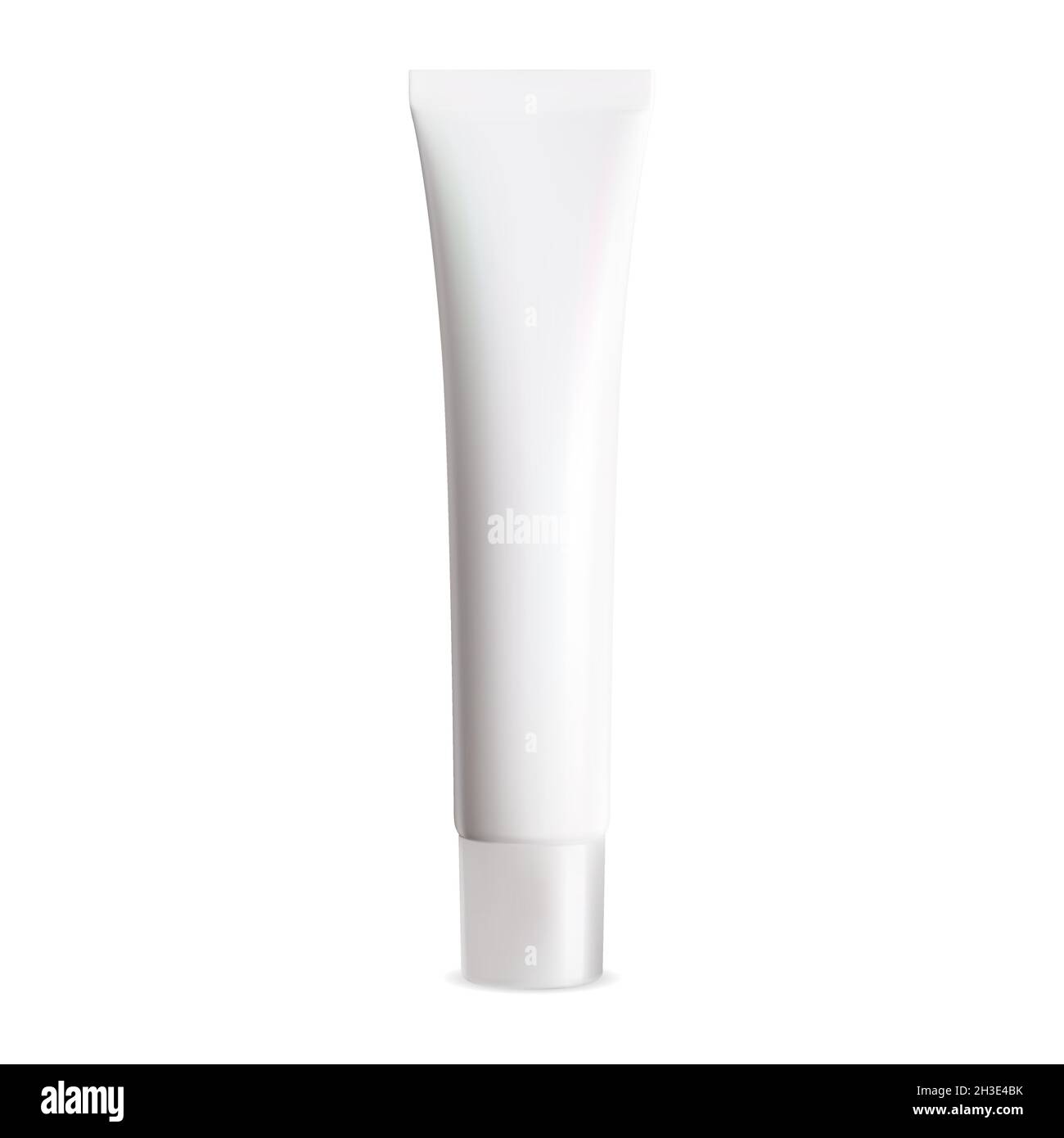 Cream tube blank. Tooth paste cosmetic container. Realistic glossy ...