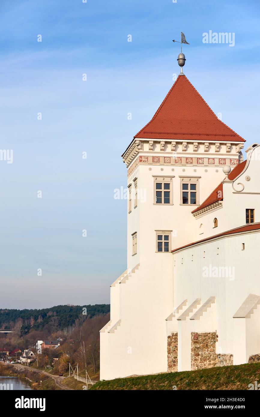 Grodno, Belarus - October 2021: Grodno Old castle on the Castle Hill ...