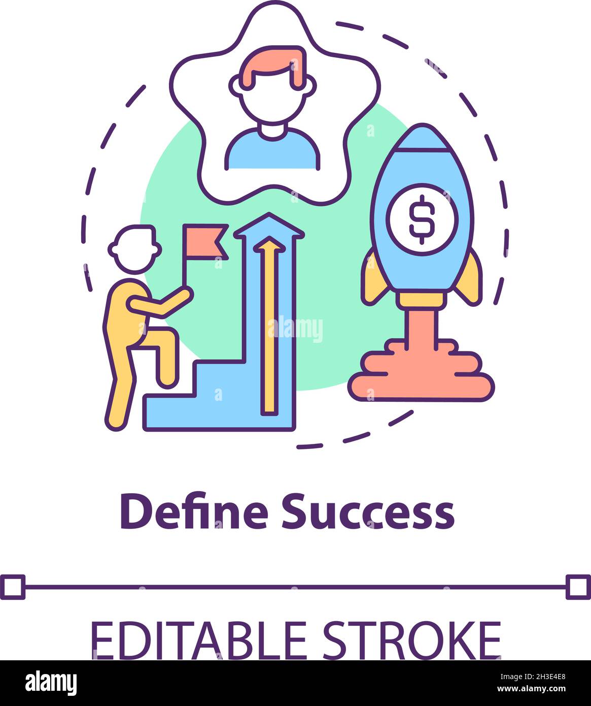 Define success concept icon Stock Vector Image & Art - Alamy