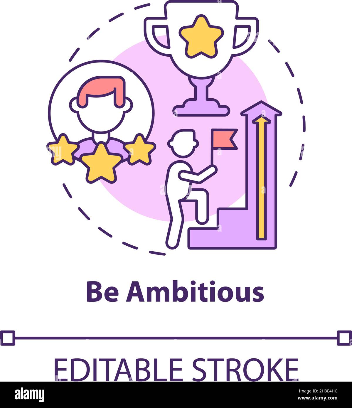 Ambitious icon Stock Vector Images - Alamy