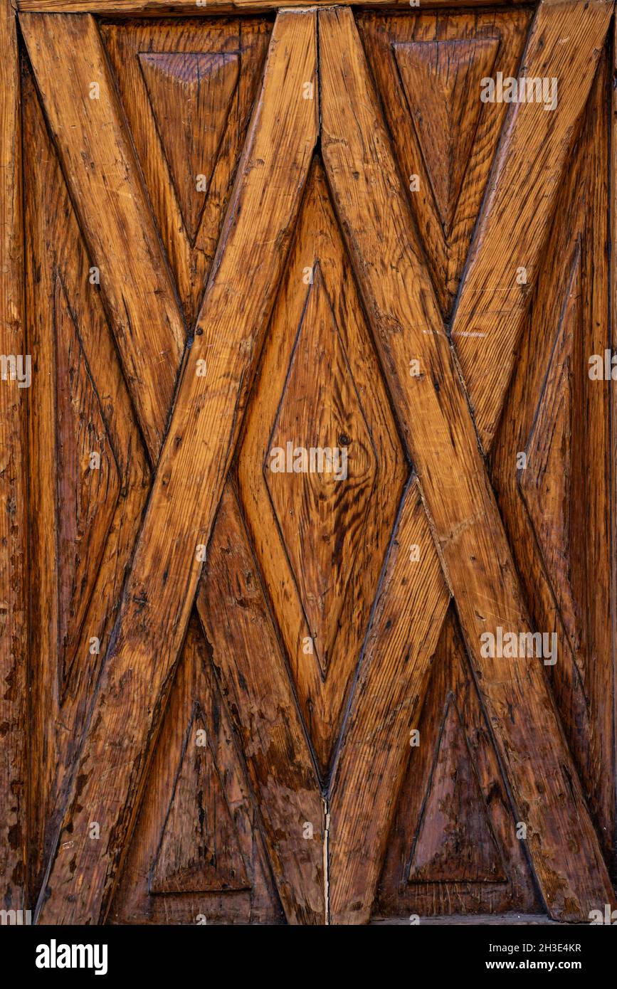 Wooden panels of a vintage door. Vector wood texture background Stock ...