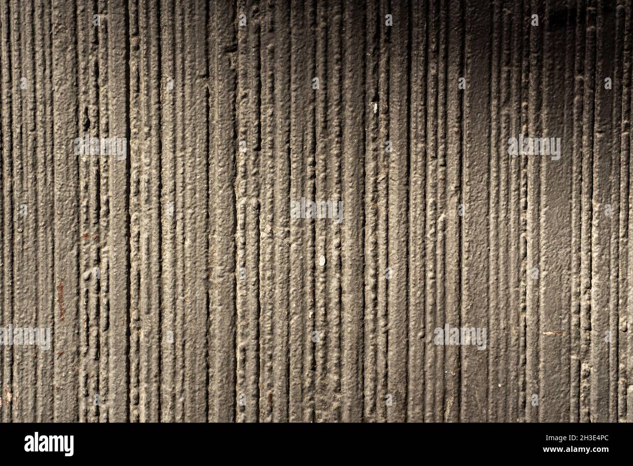 Scratched plaster wall painted in gray color. Vector cement background ...