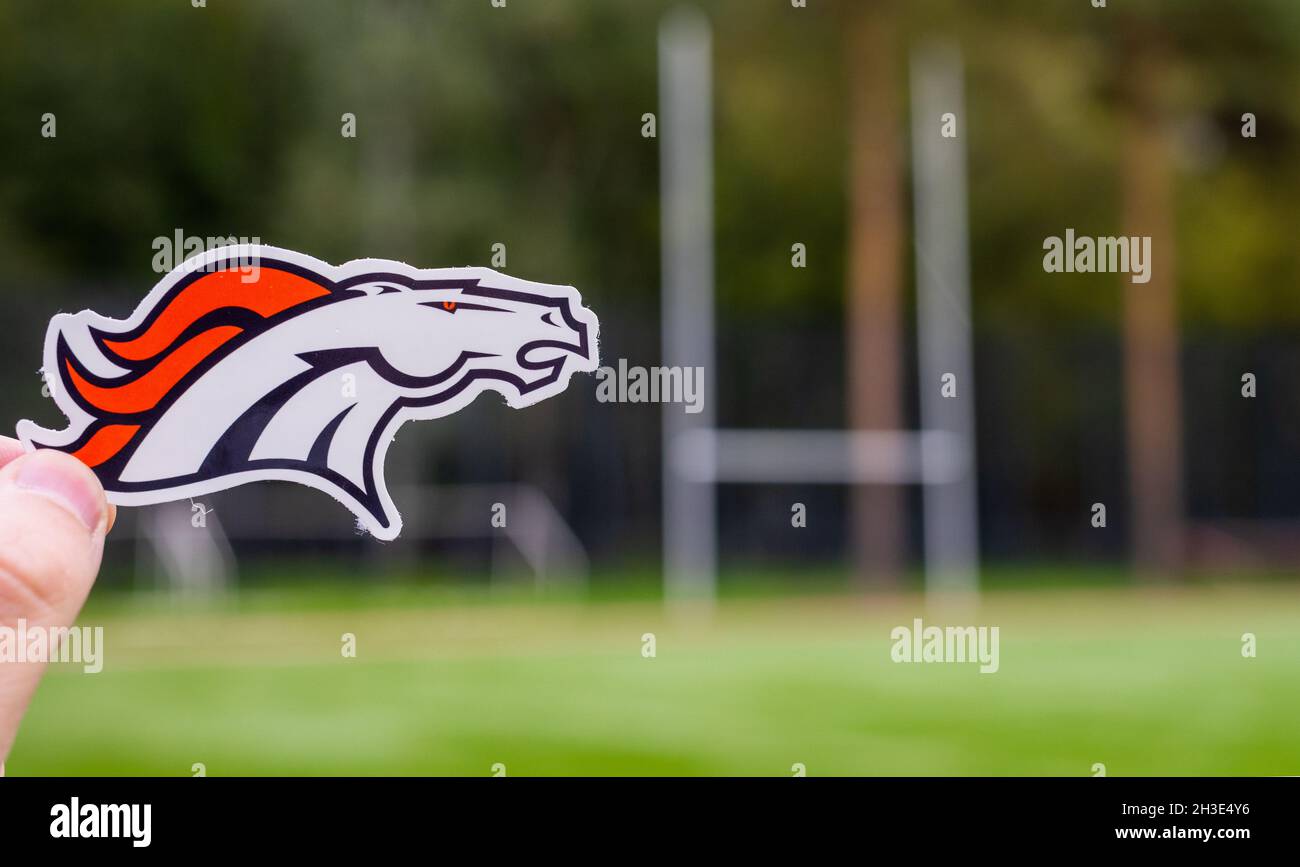 September 16, 2021, Denver, Colorado. Emblem of a professional American ...
