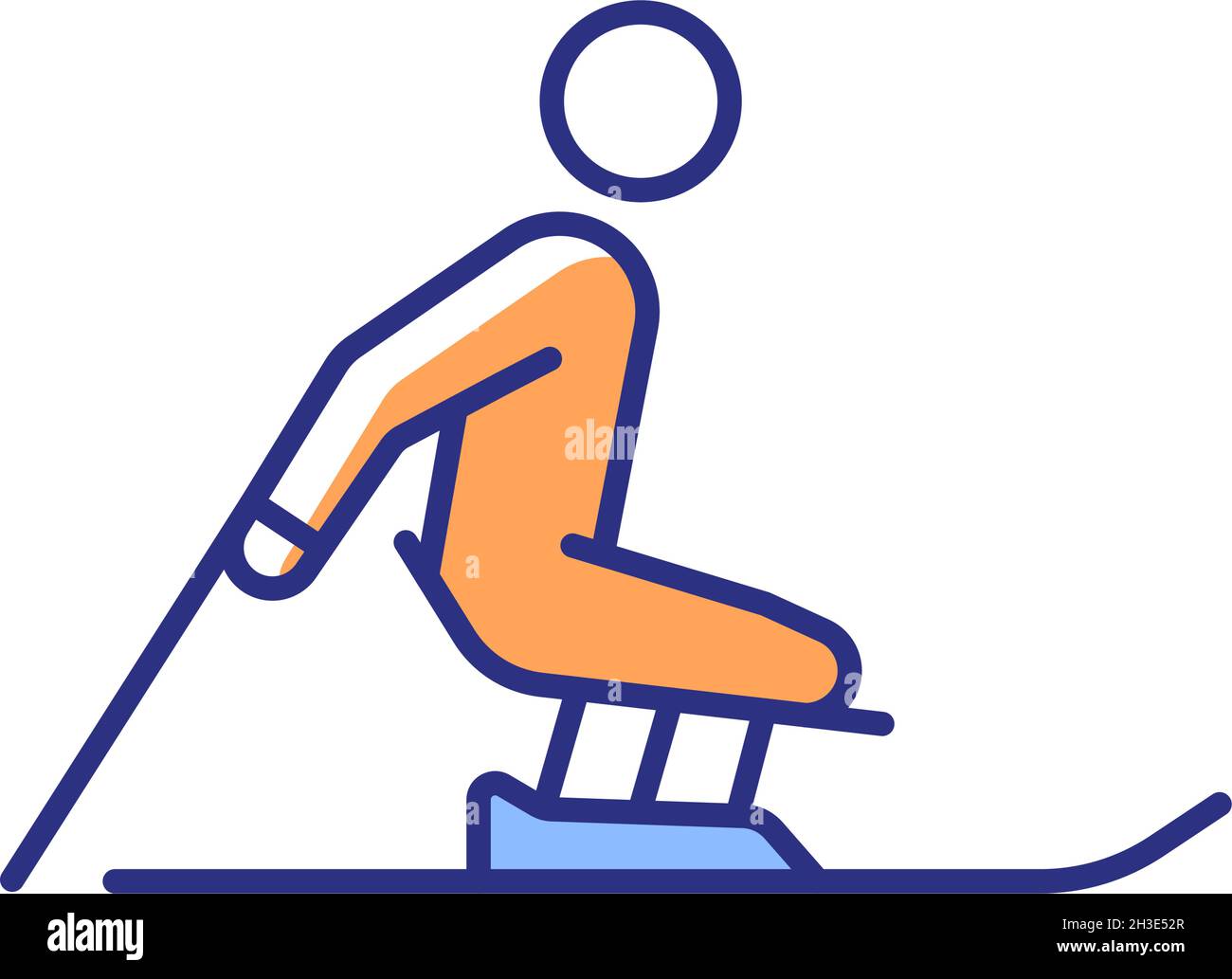 Skiing equipment color icon Cut Out Stock Images & Pictures - Alamy