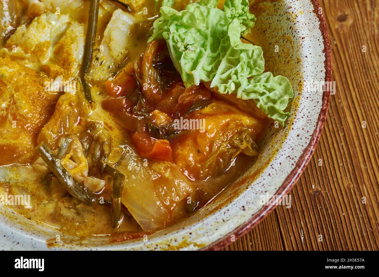 Dominican-Style Coconut Cod Stew, northern Dominican recipe Stock Photo ...