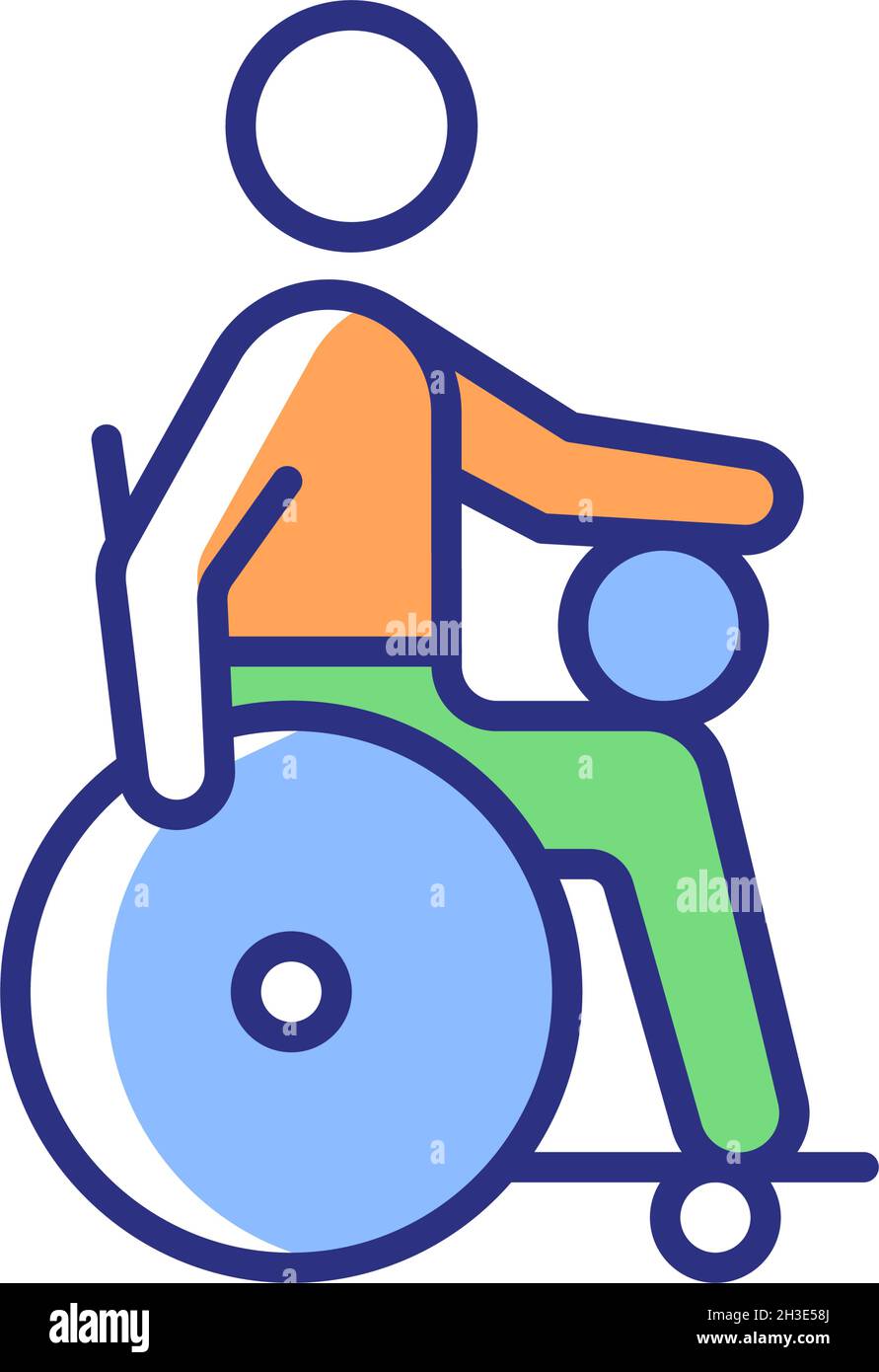 Wheelchair rugby RGB color icon Stock Vector Image & Art - Alamy