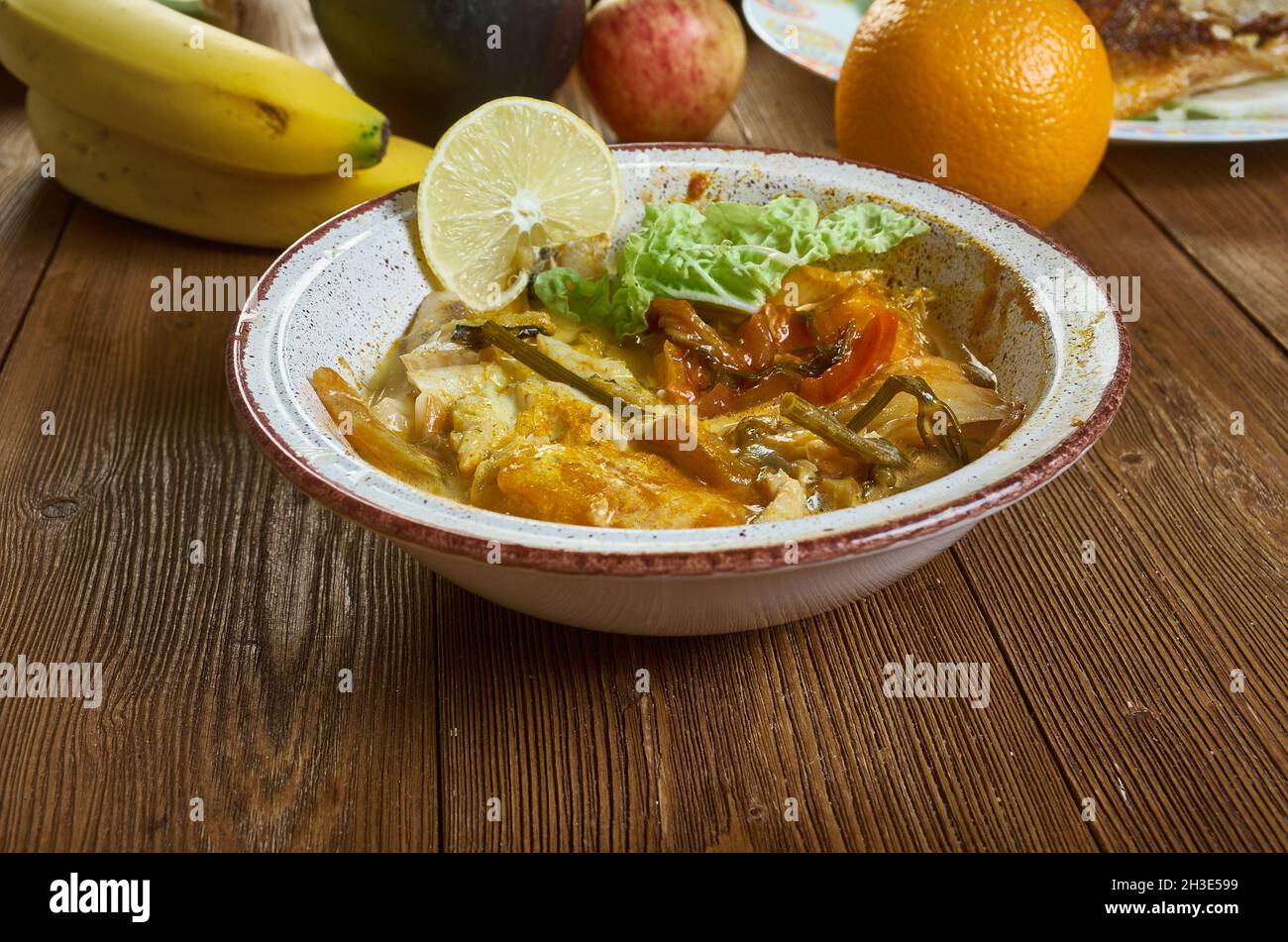 Dominican-Style Coconut Cod Stew, northern Dominican recipe Stock Photo ...