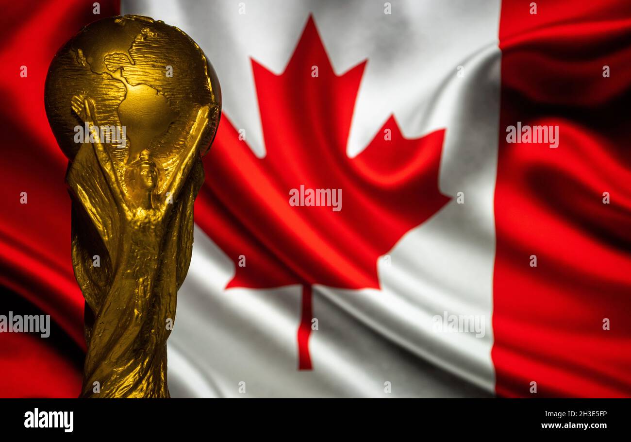 Canada flag soccer ball background hi-res stock photography and images ...