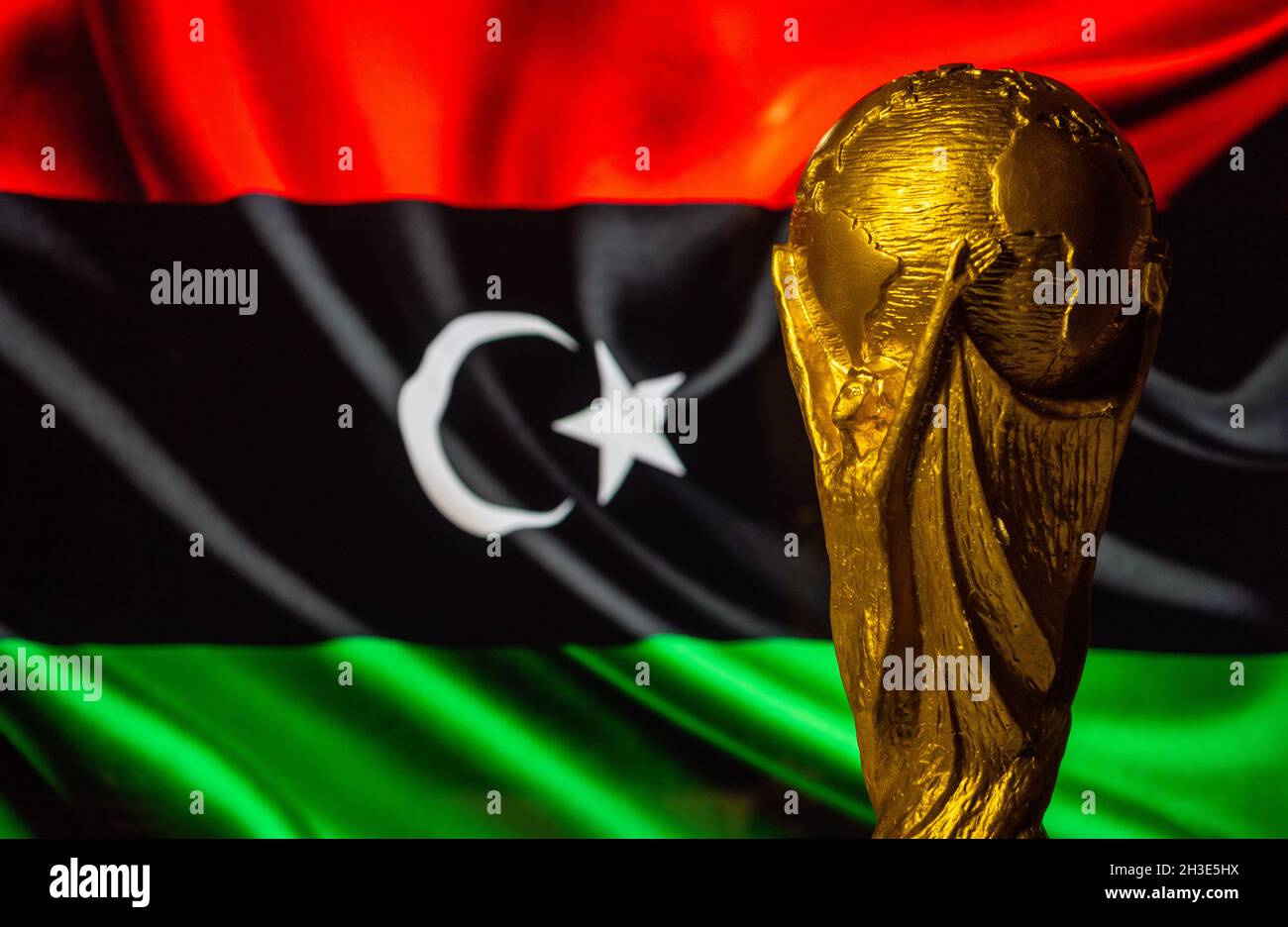 Qatar libya flag hi-res stock photography and images - Alamy