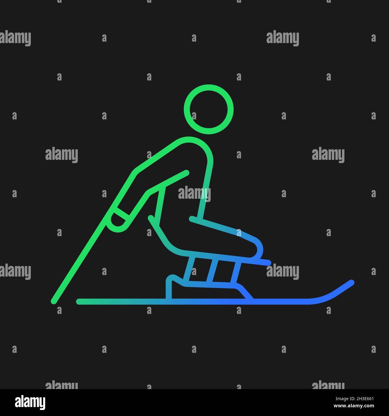 Mono skis Stock Vector Images - Alamy