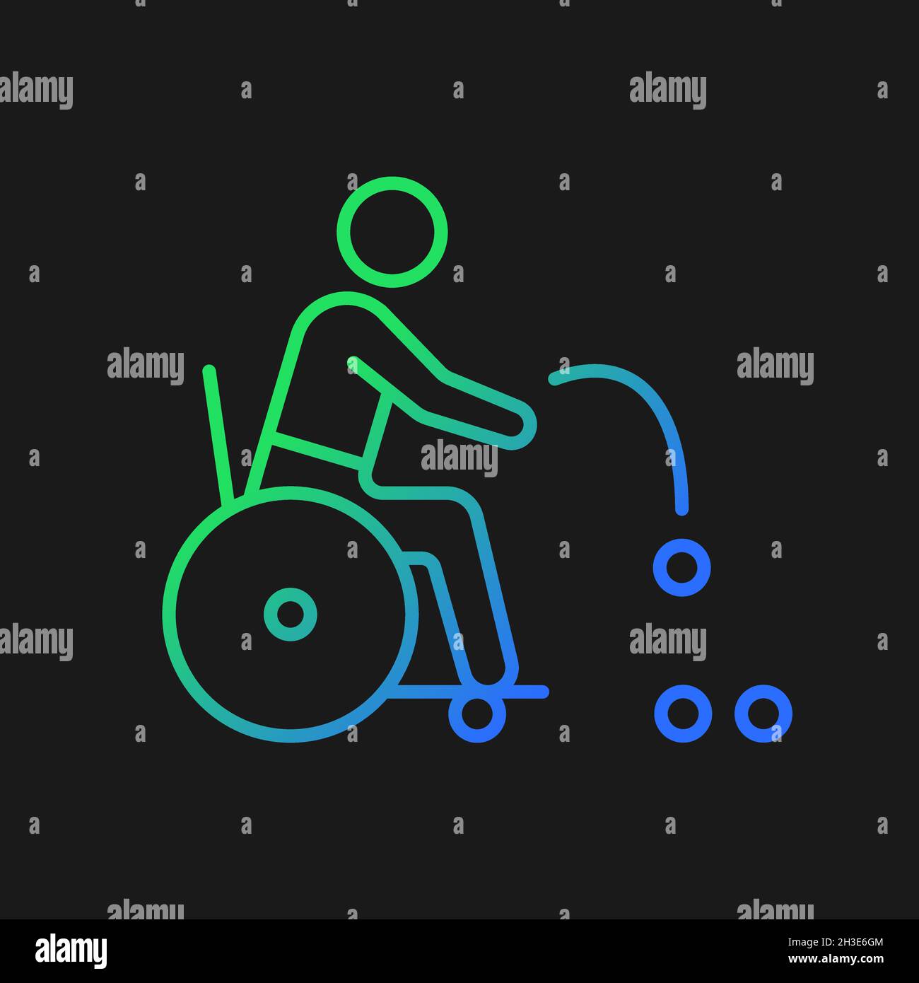 Boccia gradient vector icon for dark theme Stock Vector Image & Art - Alamy