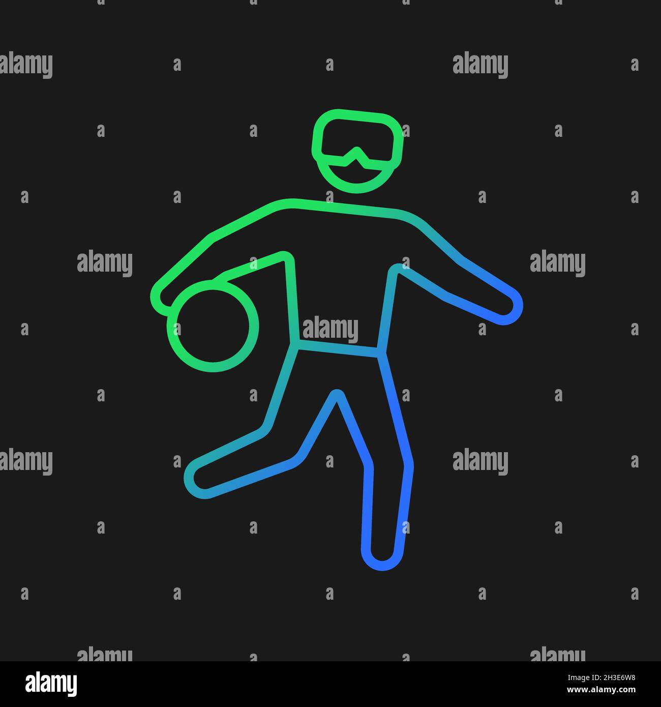 Goalball Stock Vector Images - Alamy