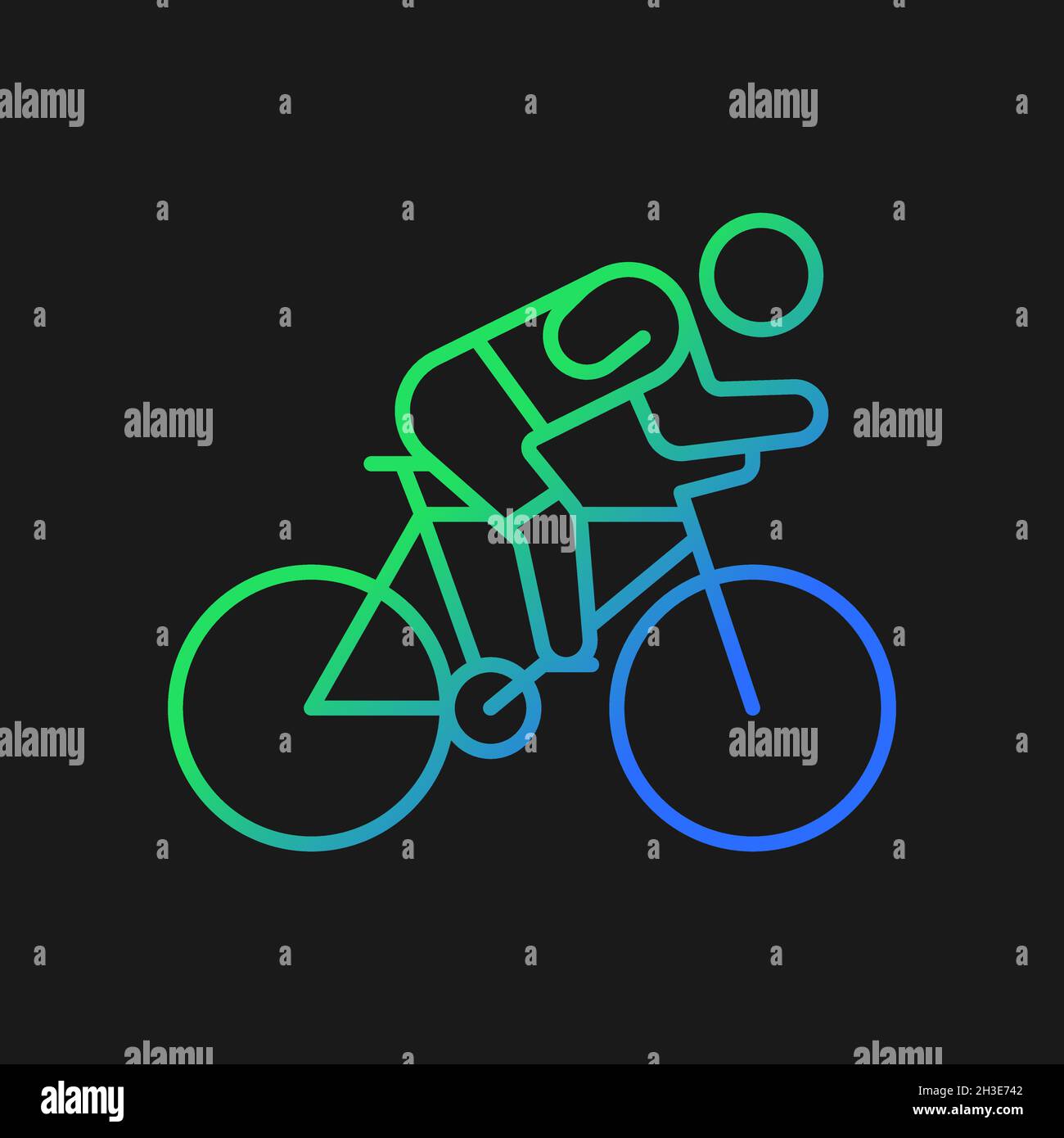 Track cycling gradient vector icon for dark theme Stock Vector Image ...
