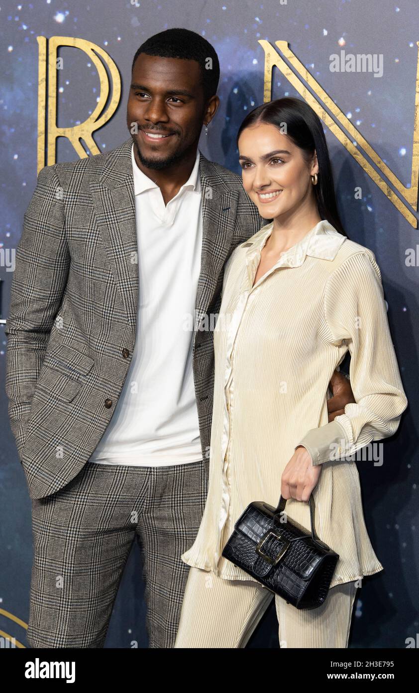 October 27th, 2021. London, UK. Luke Trotman and Siannise Fudge ...