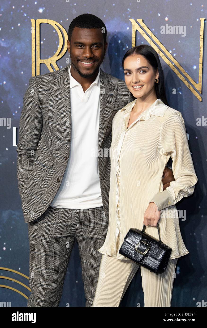 October 27th, 2021. London, UK. Luke Trotman and Siannise Fudge ...