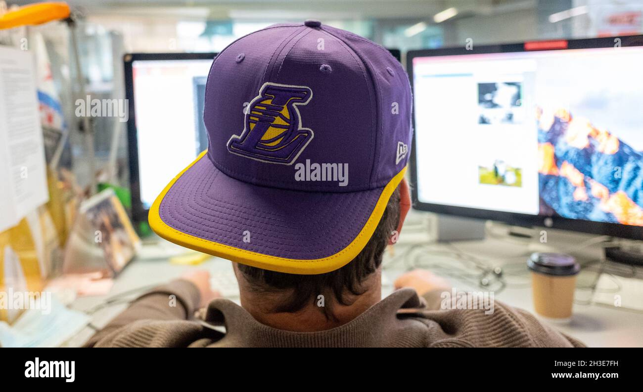 September 9, 2021 Moscow, Russia. Los Angeles Lakers basketball team ...