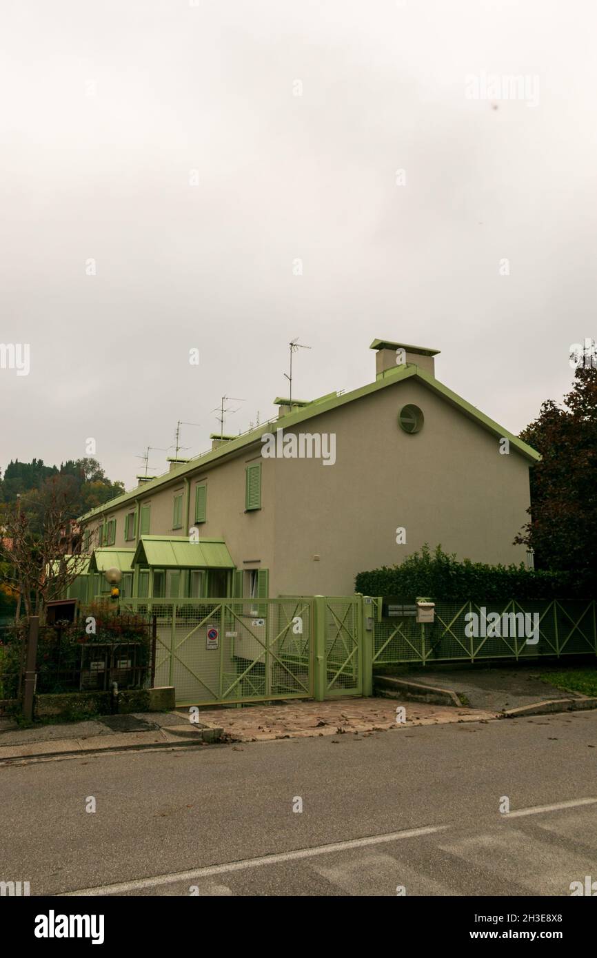 MOZZ, ITALY - Feb 20, 2021: Mozzo, Bergamo, Italy - February 20 2021 ...