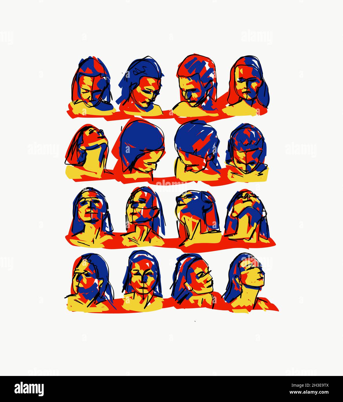 Vertical collage creative picture Cut Out Stock Images & Pictures - Alamy