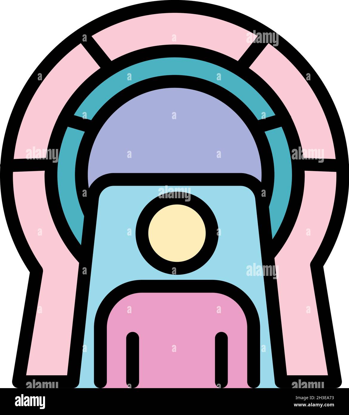 Medical examination icon. Outline medical examination vector icon color ...