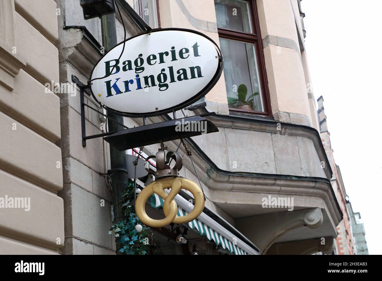Kringlan bageri, bakery, at Linnégatan, Östermalm, in Stockholm, Sweden, during Sunday Stock ...