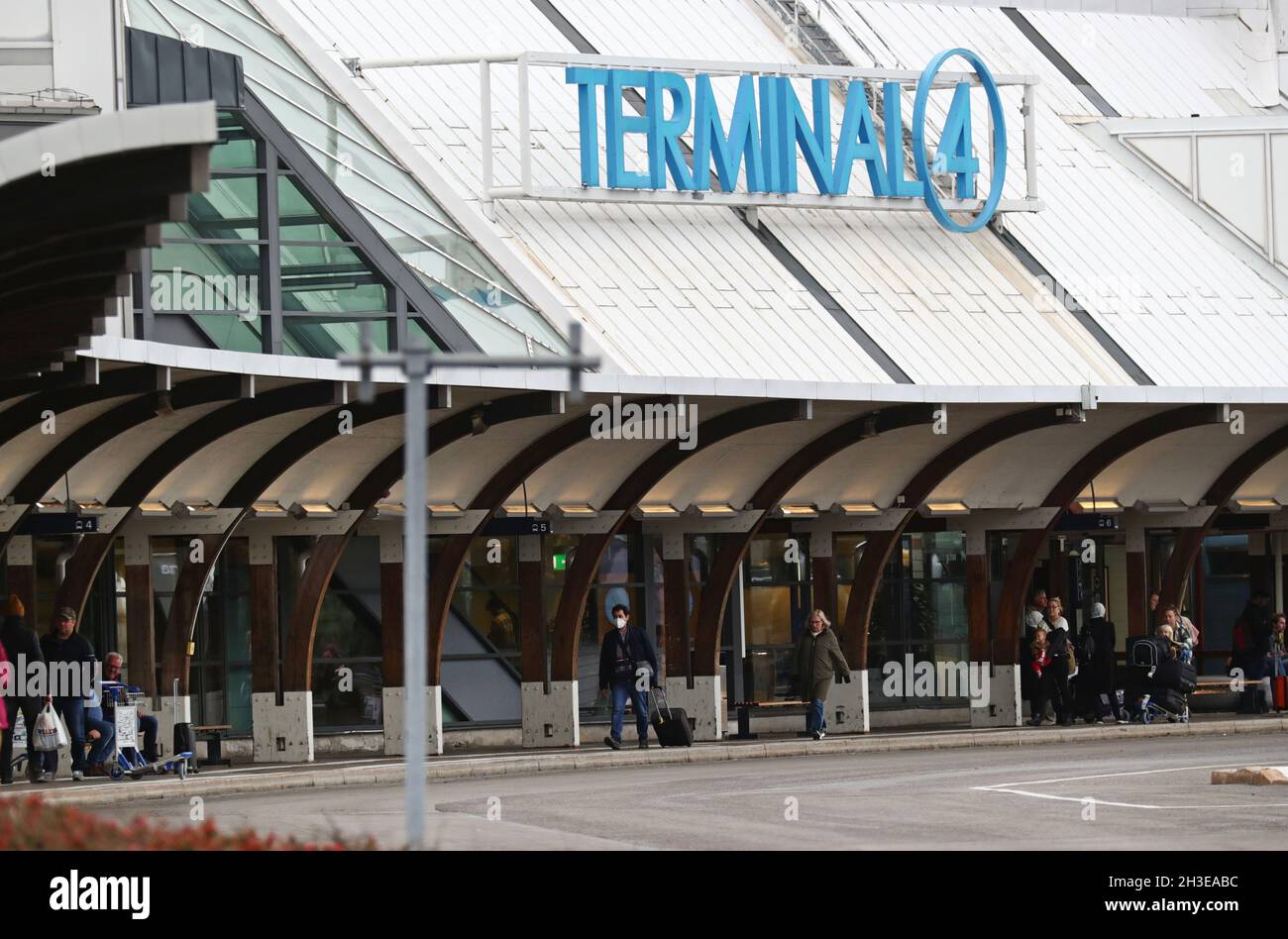 Terminal 4 at Stockholm Arlanda airport, Arlanda, Sweden, during Sunday ...
