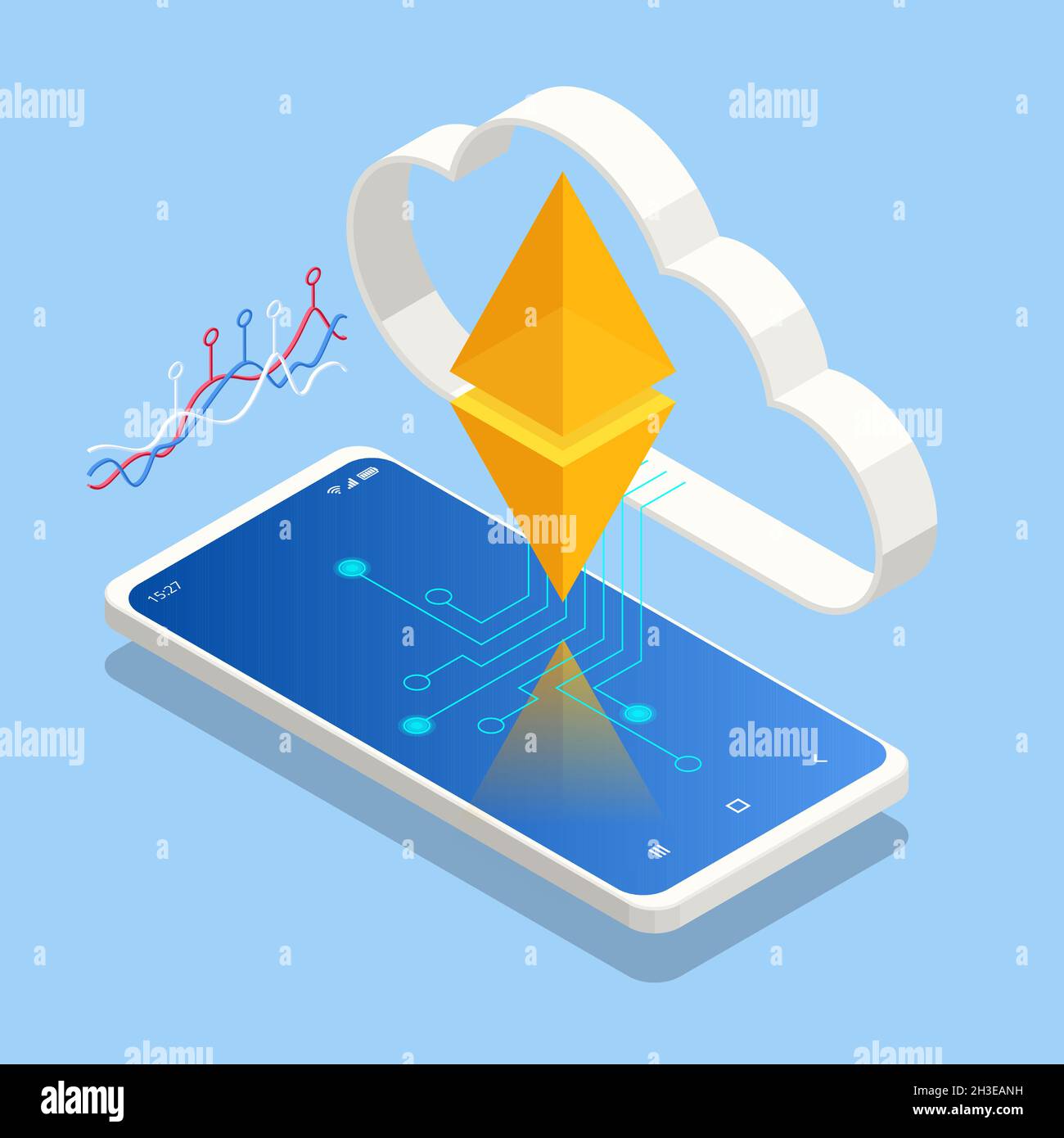 Smart Contract Functionality Stock Vector Images Alamy