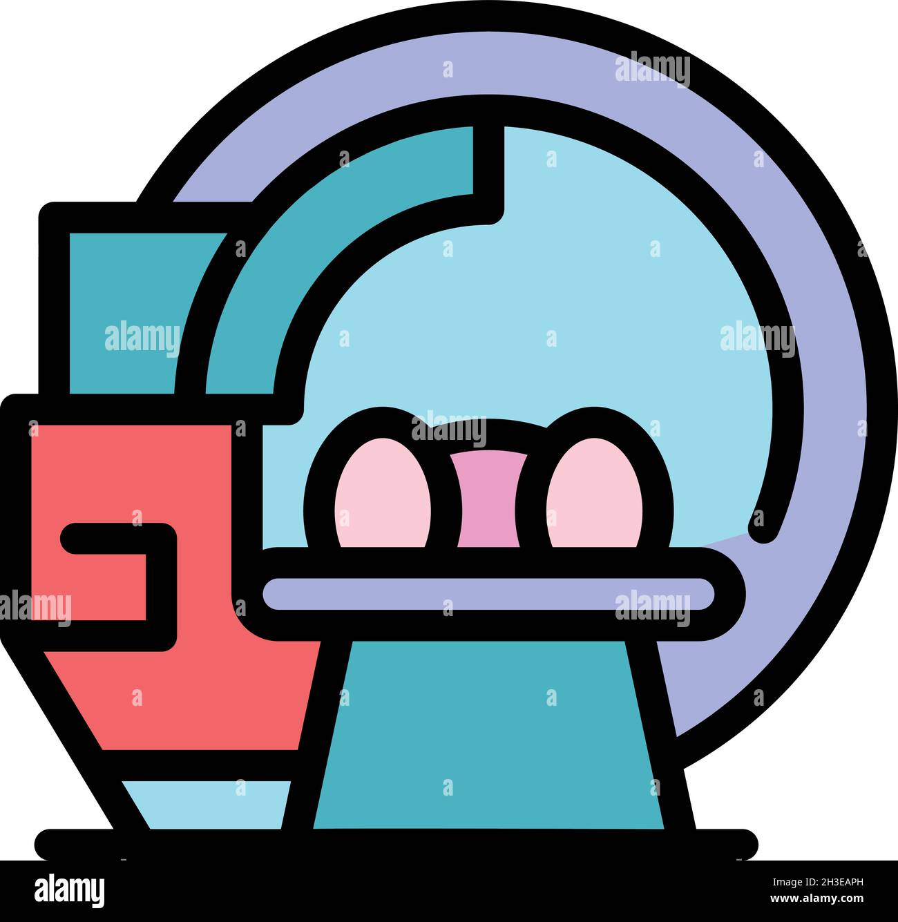 Mri scan of brain adult Stock Vector Images - Alamy