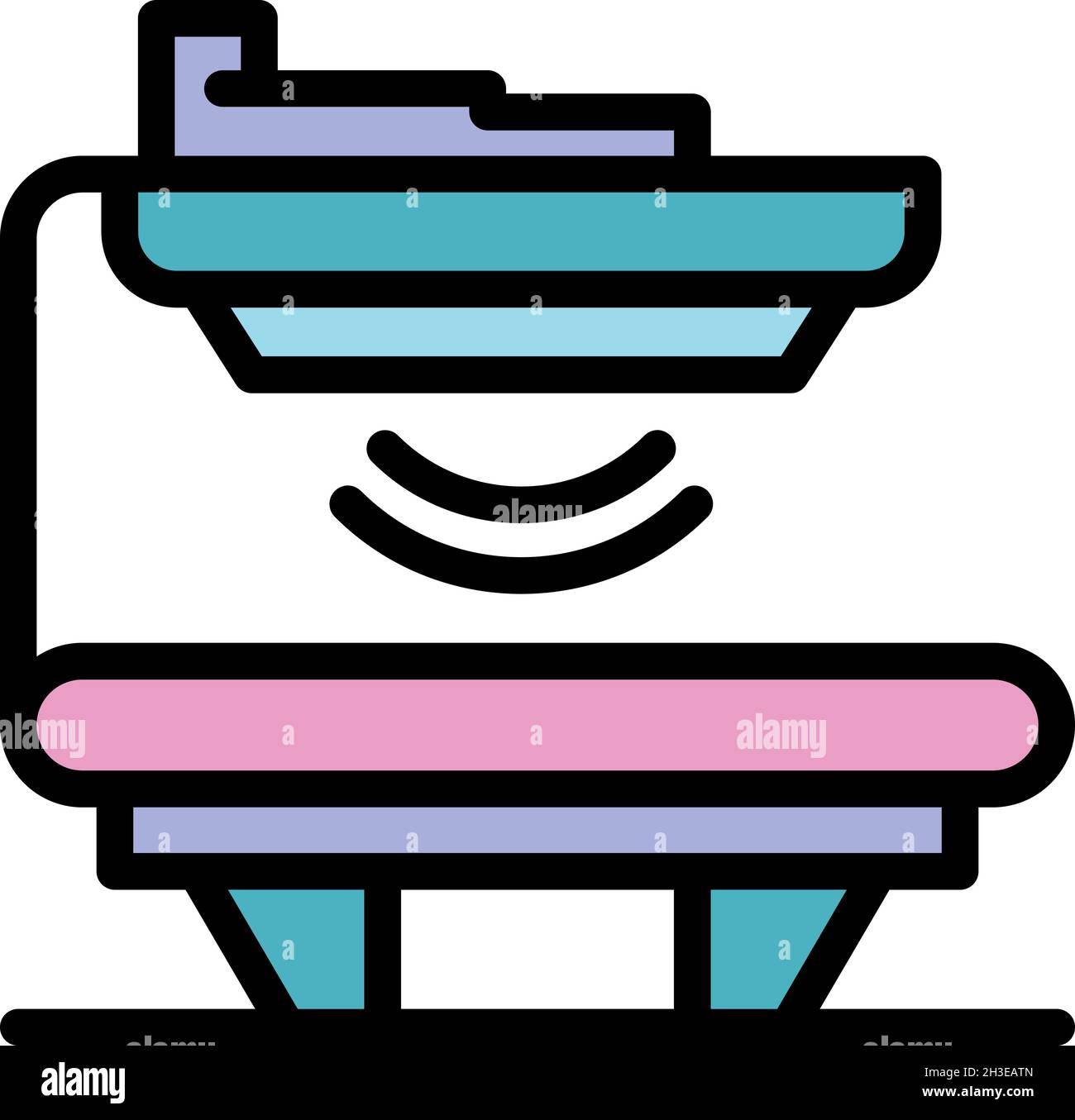 Medical X ray scanner icon. Outline medical X ray scanner vector icon ...