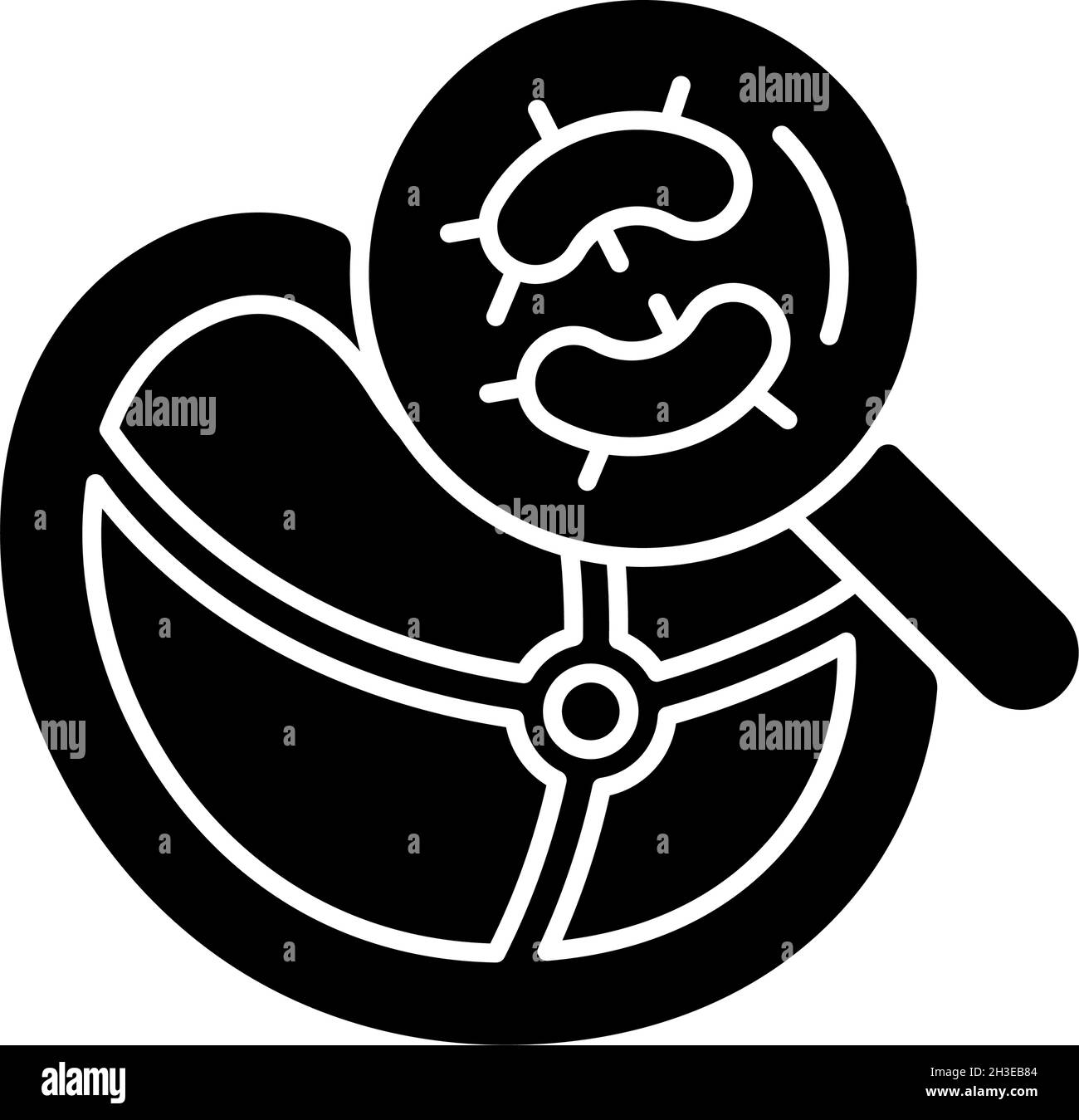 Pathogen testing black glyph icon Stock Vector Image & Art - Alamy