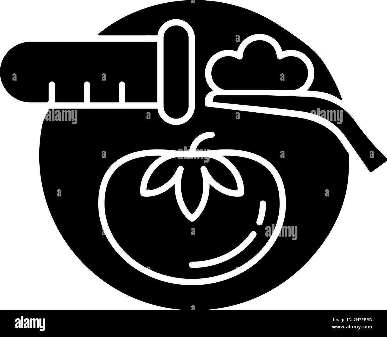 Food testing black glyph icon Stock Vector Image & Art - Alamy