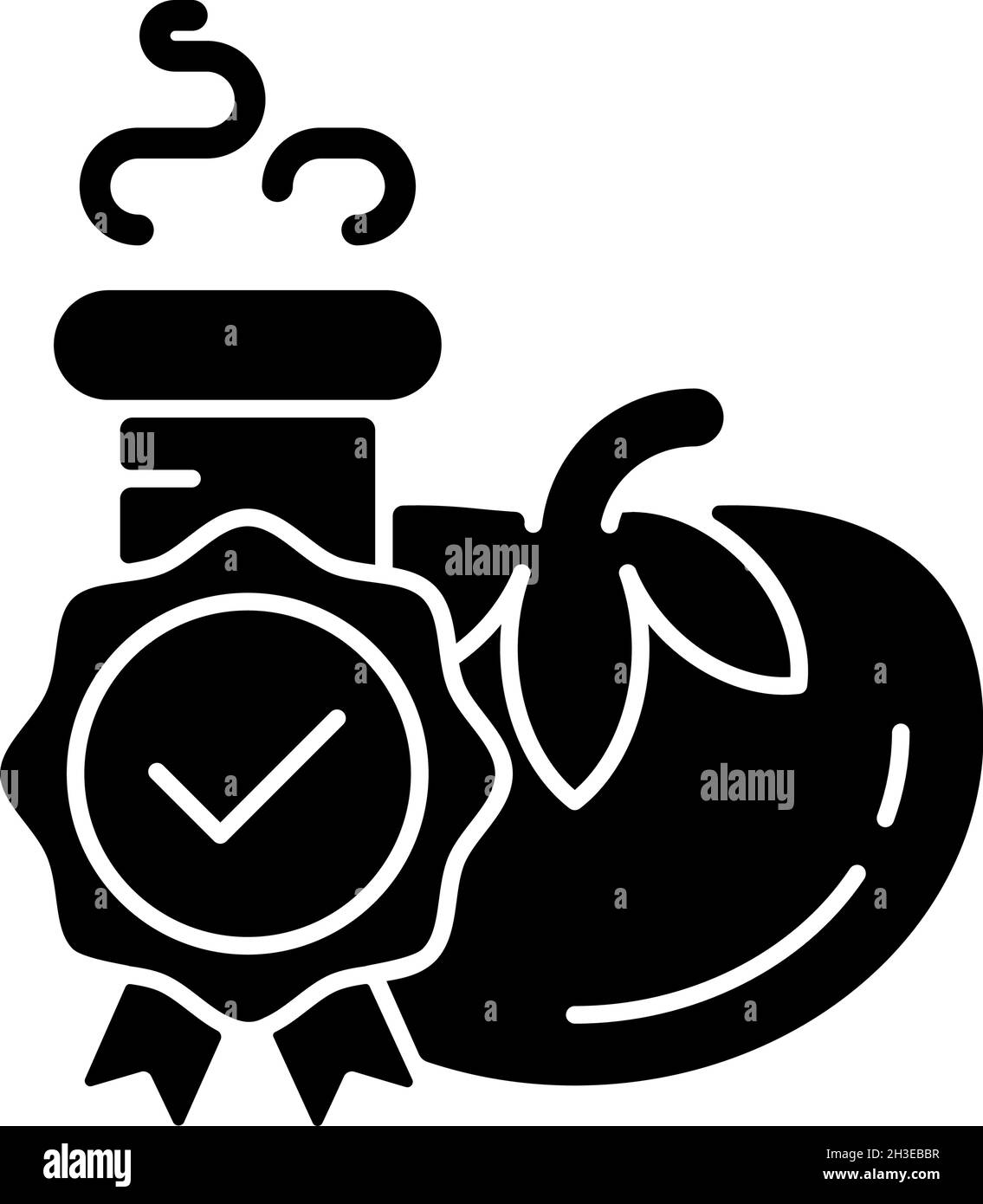 Food quality testing black glyph icon Stock Vector Image & Art - Alamy