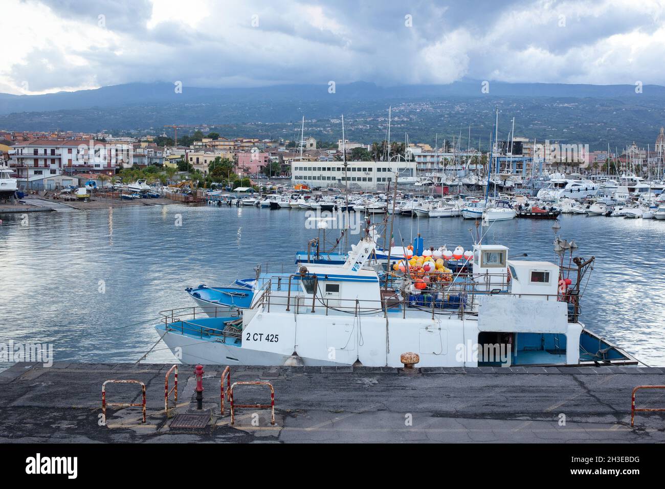 Riposto, Sicily - 22 July 2021: Port of Etna, Marina di Riposto, Porto ...