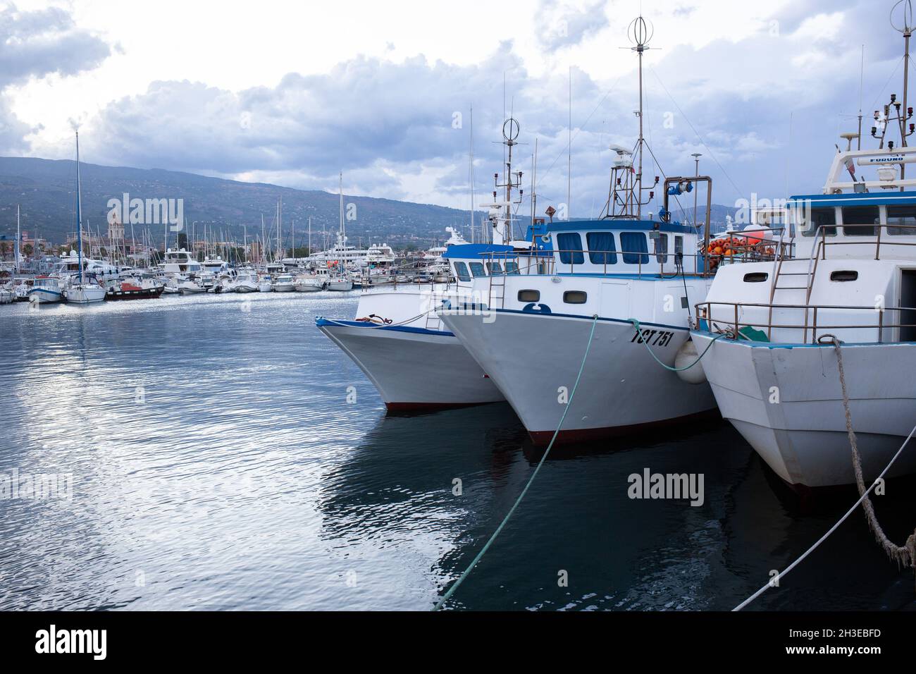 Riposto, Sicily - 22 July 2021: Port of Etna, Marina di Riposto, Porto ...